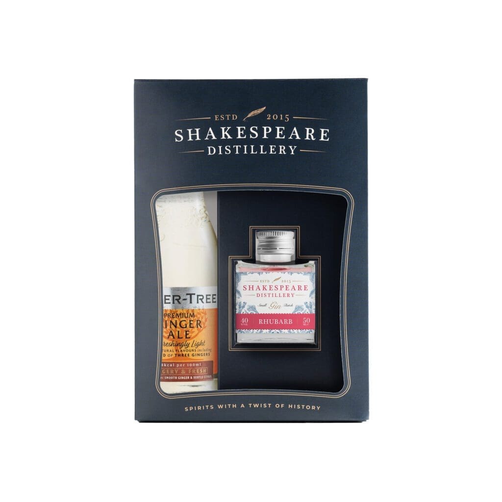 Rhubarb Gin & Ginger Ale Gift Set | Shakespeare Distillery